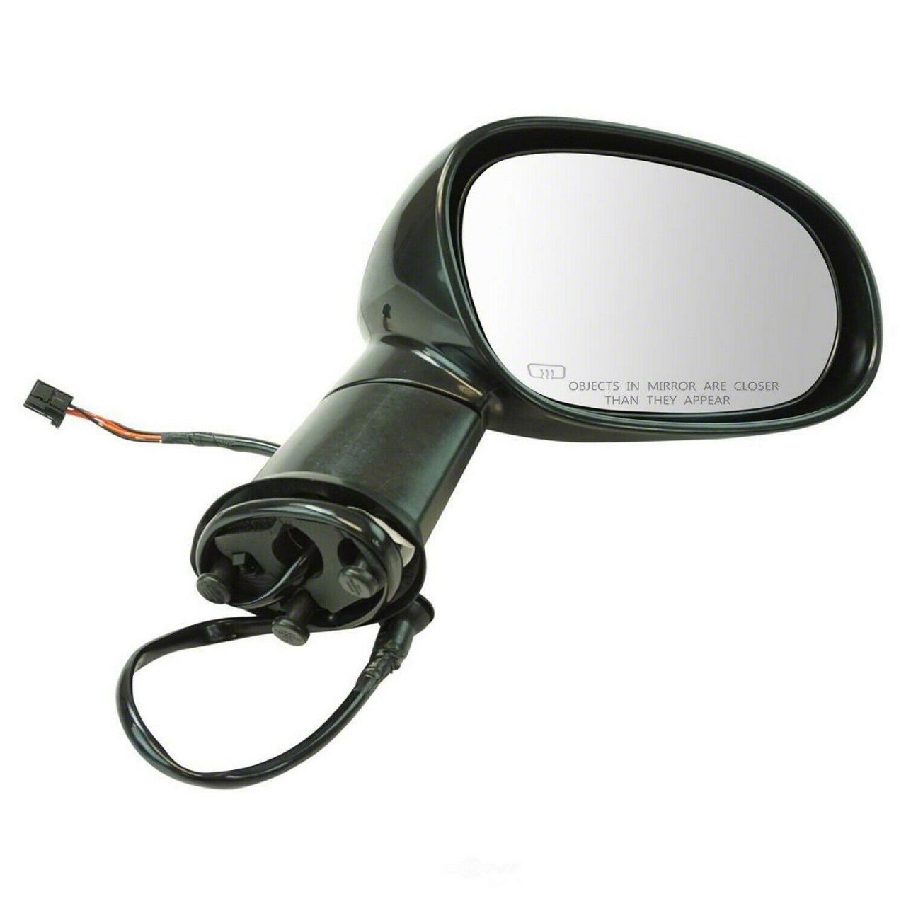 Challenger Powered Heated Manual-Folding Mirror; Passenger Side (15-19 ...