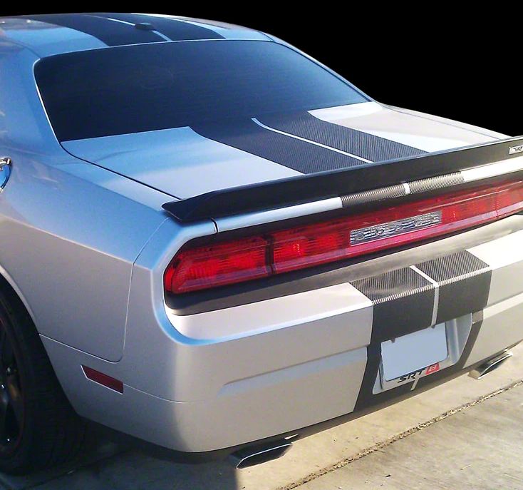 Challenger Rally Stripes; Carbon Fiber (15-18 Challenger) - Free Shipping