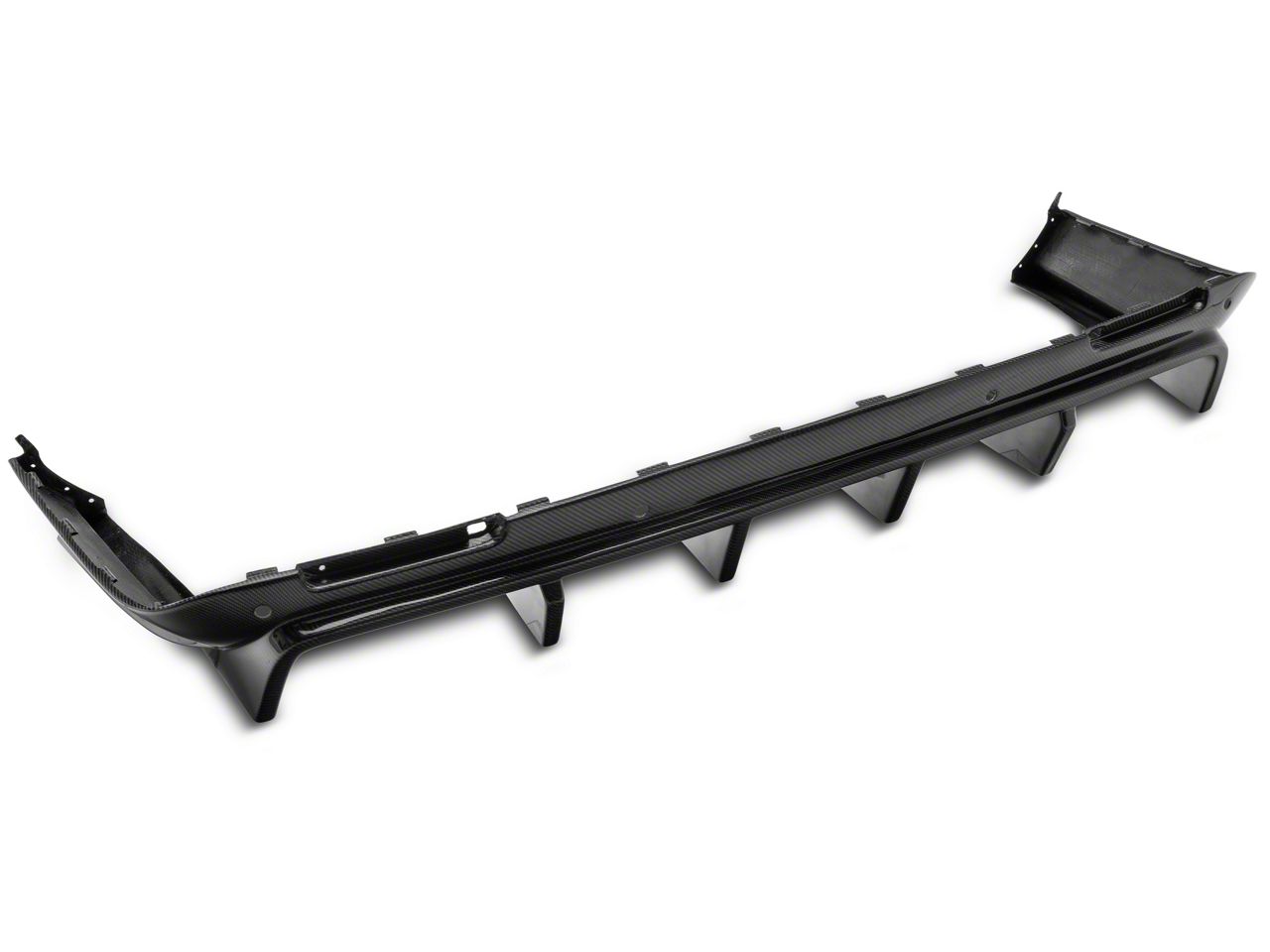 Challenger RC Rear Diffuser; Gloss Carbon Fiber (15-23 Challenger ...