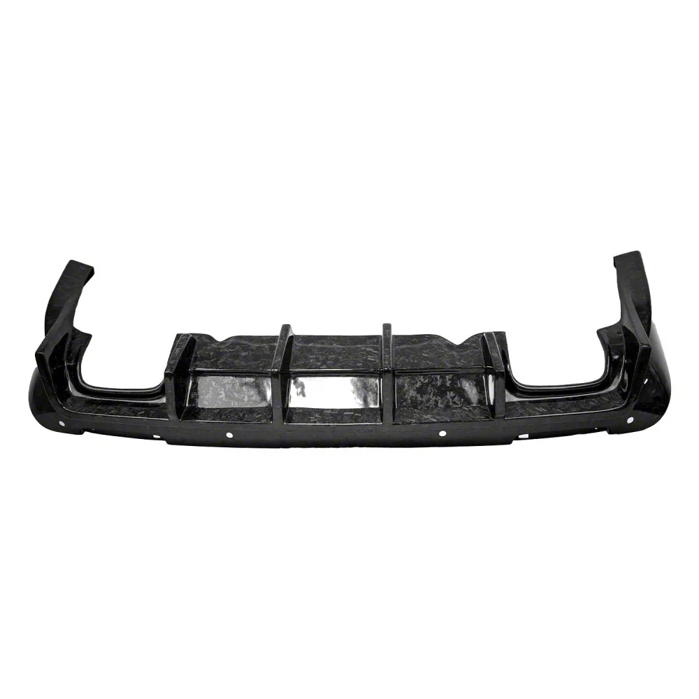 Challenger RC Rear Diffuser; Gloss Forged Carbon Fiber (15-23 ...