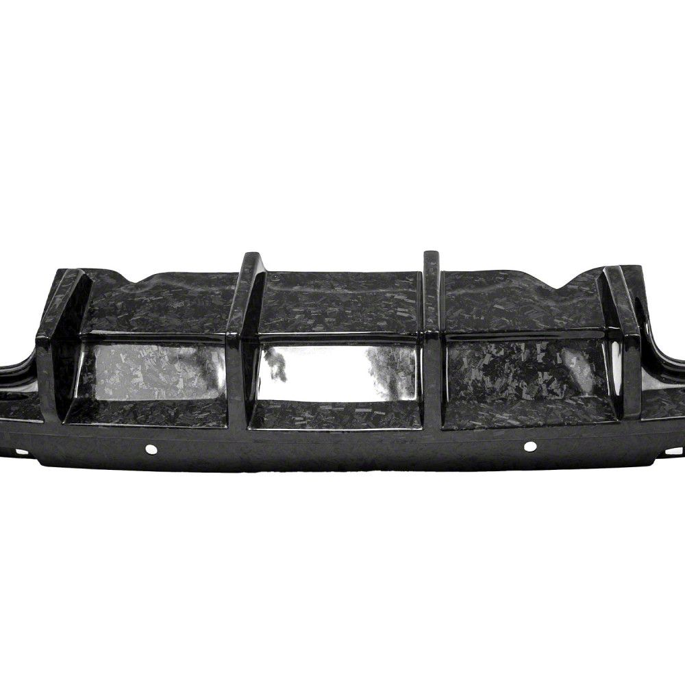 Challenger RC Rear Diffuser; Gloss Forged Carbon Fiber (15-23 ...