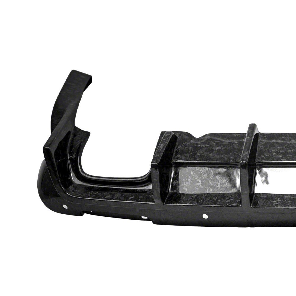 Challenger RC Rear Diffuser; Gloss Forged Carbon Fiber (15-23 ...