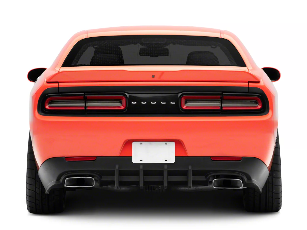 Challenger Rear Diffuser; Matte Black (15-22 Challenger) - Free Shipping