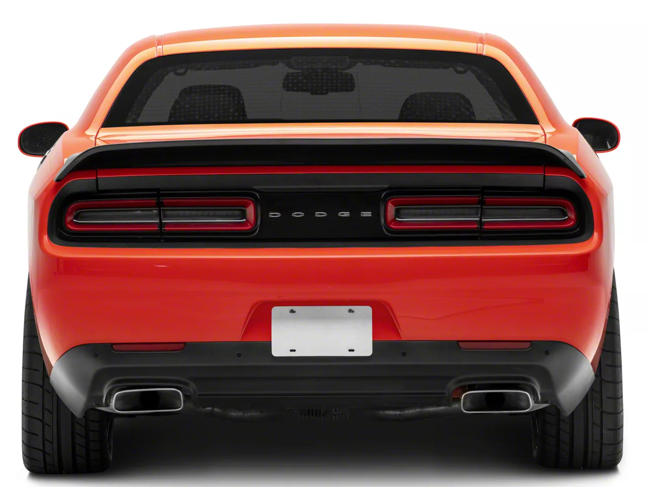 Challenger Rear Spoiler; Gloss Black (08-23 Challenger w/o Backup ...