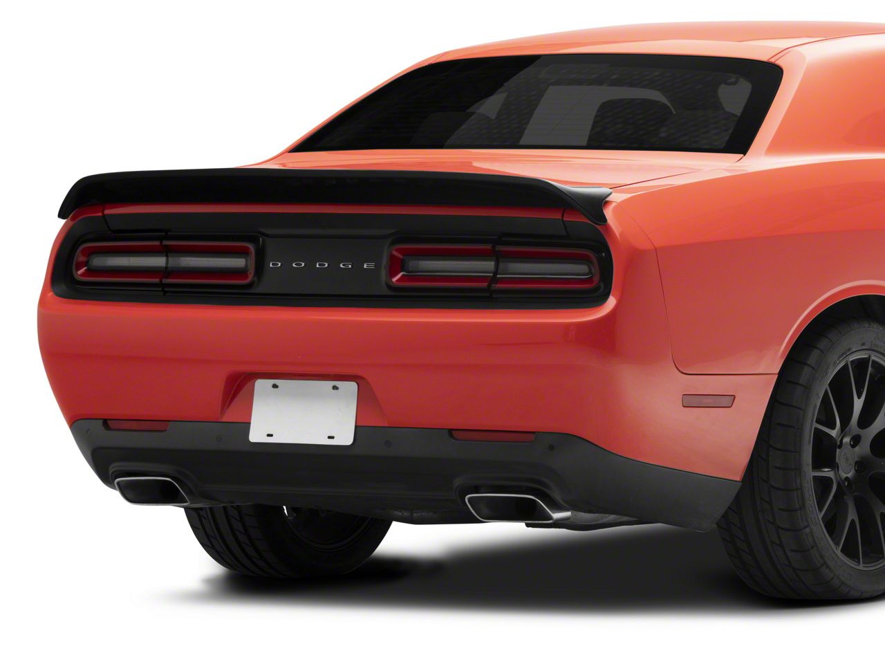 Challenger Rear Spoiler; Gloss Black (08-23 Challenger w/o Backup ...