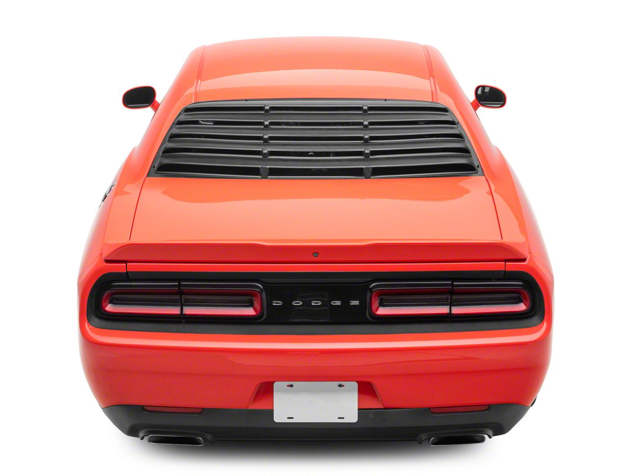 Challenger Rear Window Louvers; Gloss Black (08-23 Challenger) - Free ...