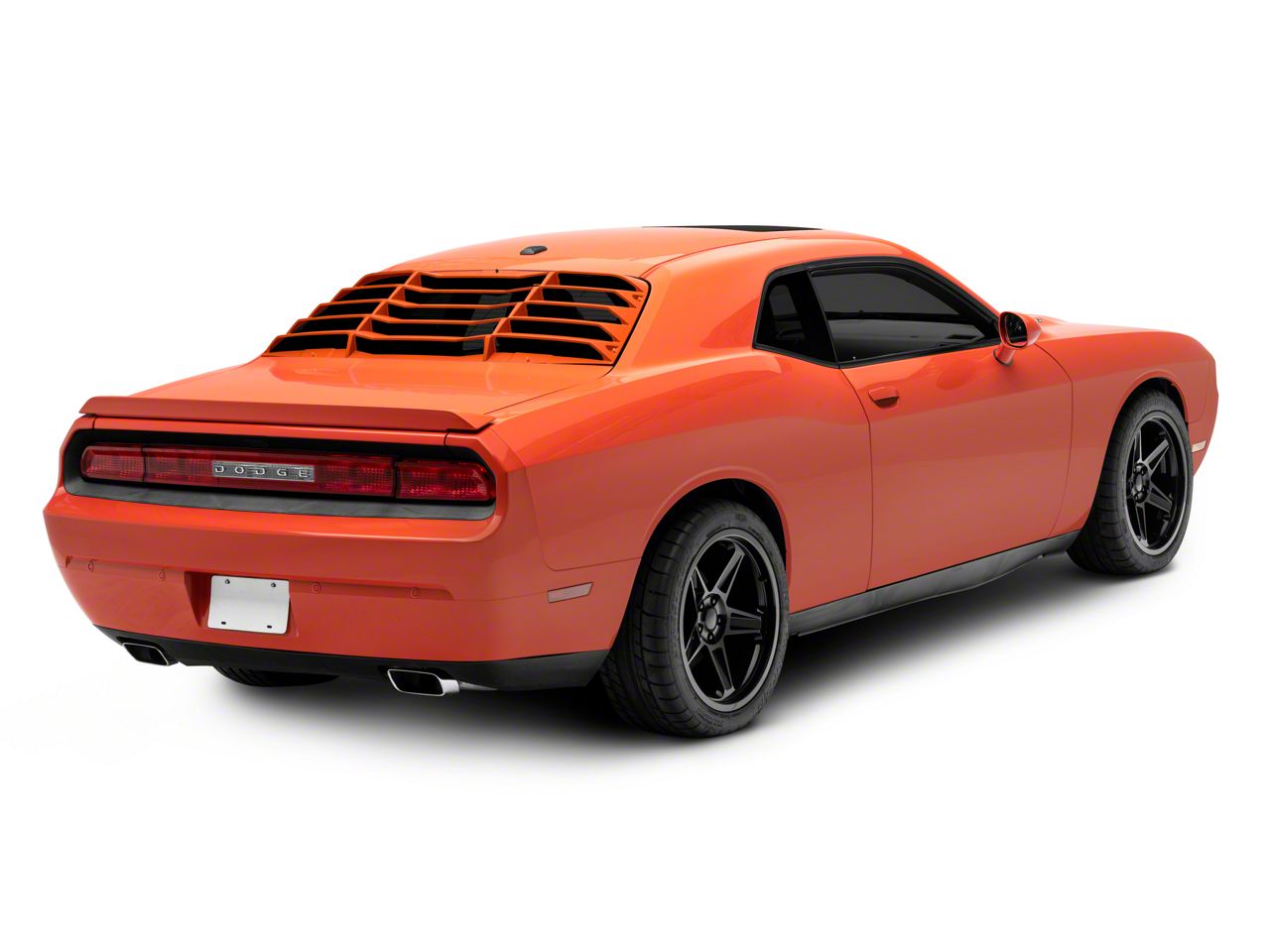 Challenger Rear Window Louvers; Unpainted (08-23 Challenger) - Free ...