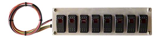 American Autowire Challenger Rocker Switch Panel; 8-Position 510923 ...