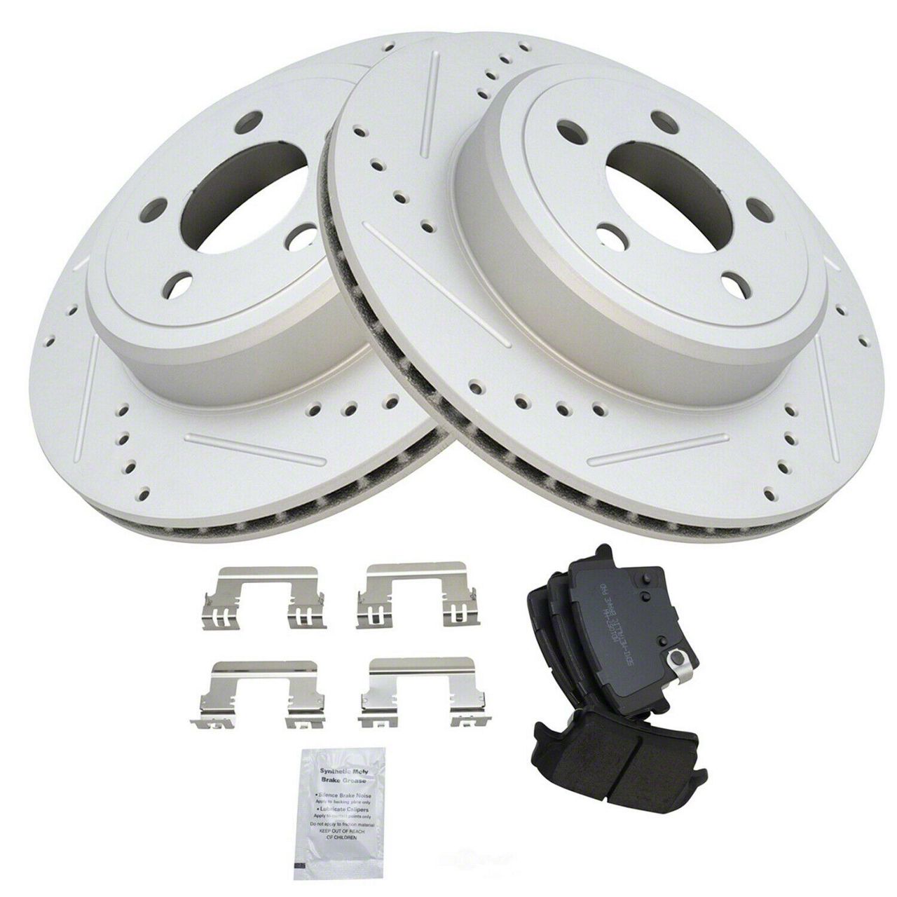 Challenger Semi-Metallic Performance Brake Rotor and Pad Kit; Rear (08 ...