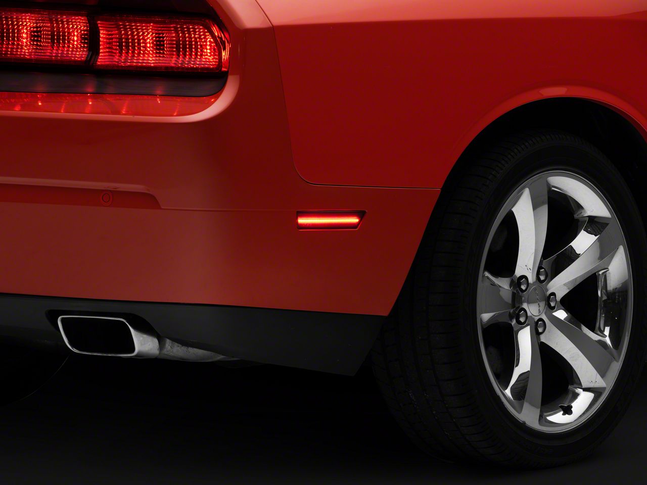 Challenger LED Side Marker Lights; Front and Rear; Smoked (08-14 ...