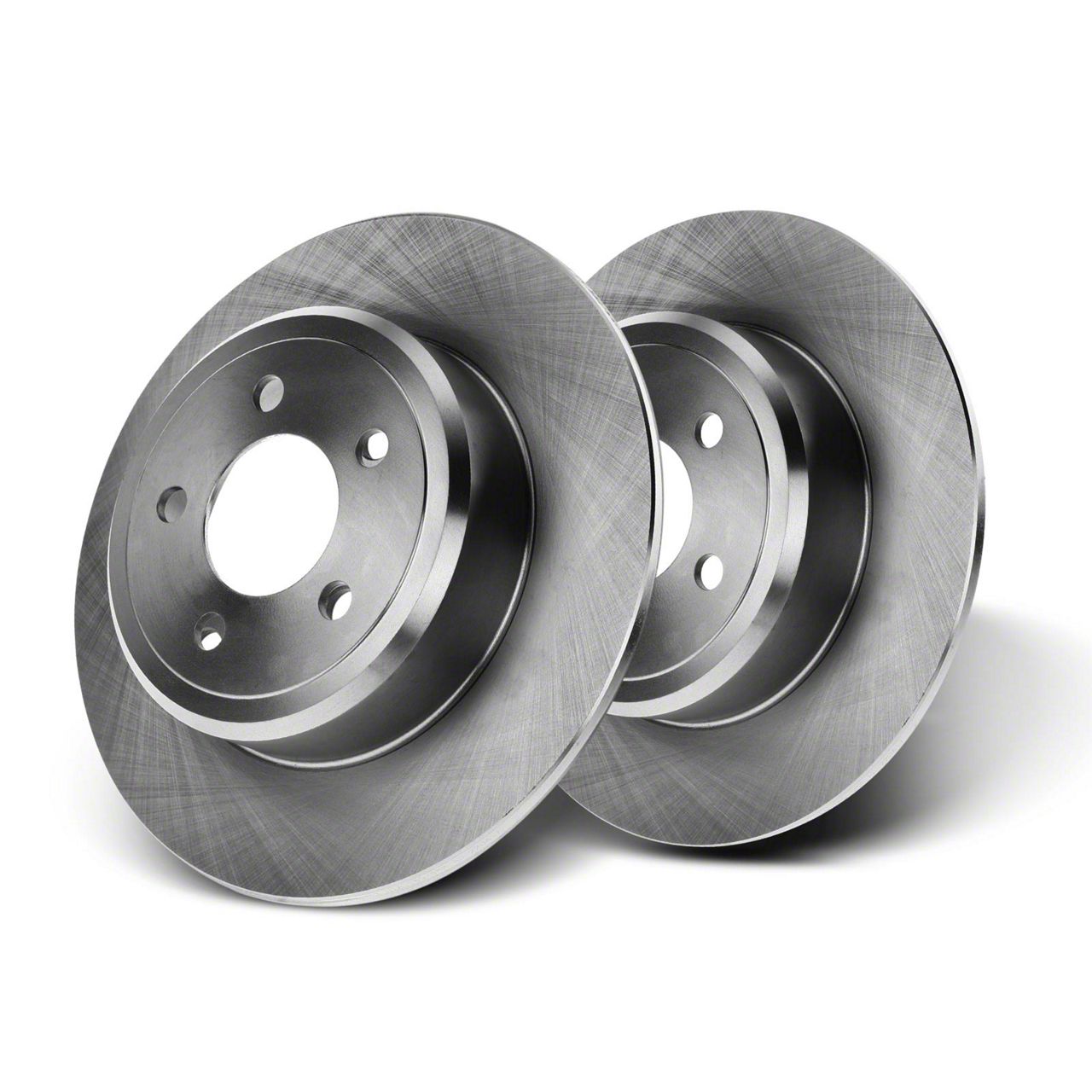 Challenger Solid Rotors; Rear Pair (09-23 RWD Challenger SE & SXT w ...