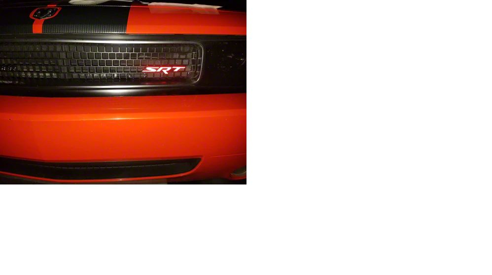 Challenger SRT Emblem Grille or Trunk Overlay Decal; 7-Inch; Pink (08 ...