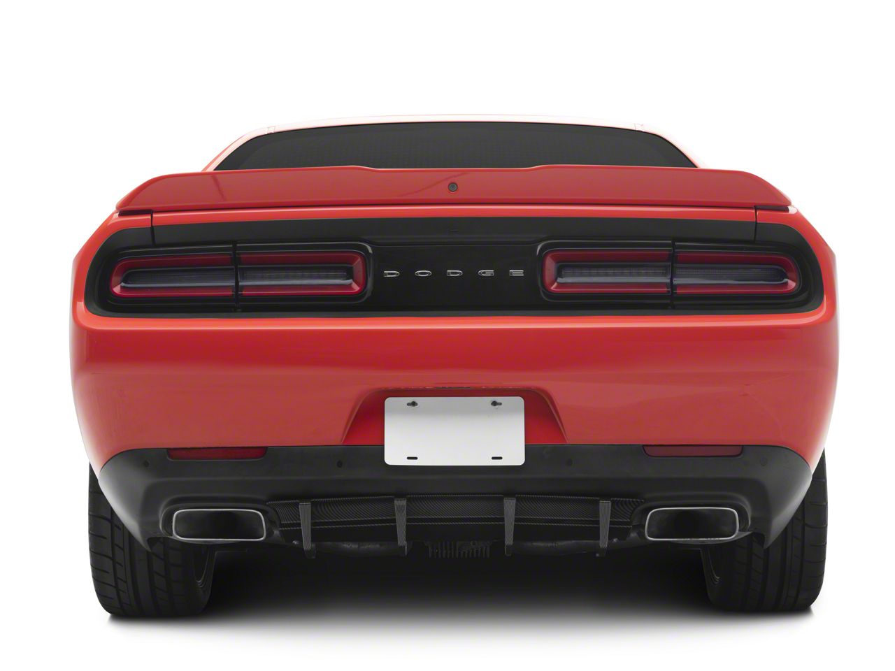 Challenger SRT Style Add-On Diffuser; Hydro-Dipped Carbon Fiber (15-23 ...