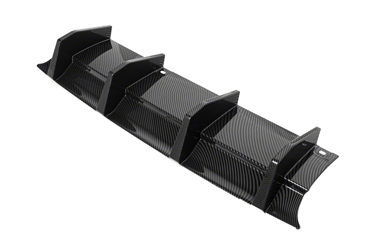 Challenger SRT Style Add-On Diffuser; Hydro-Dipped Carbon Fiber (15-23 ...