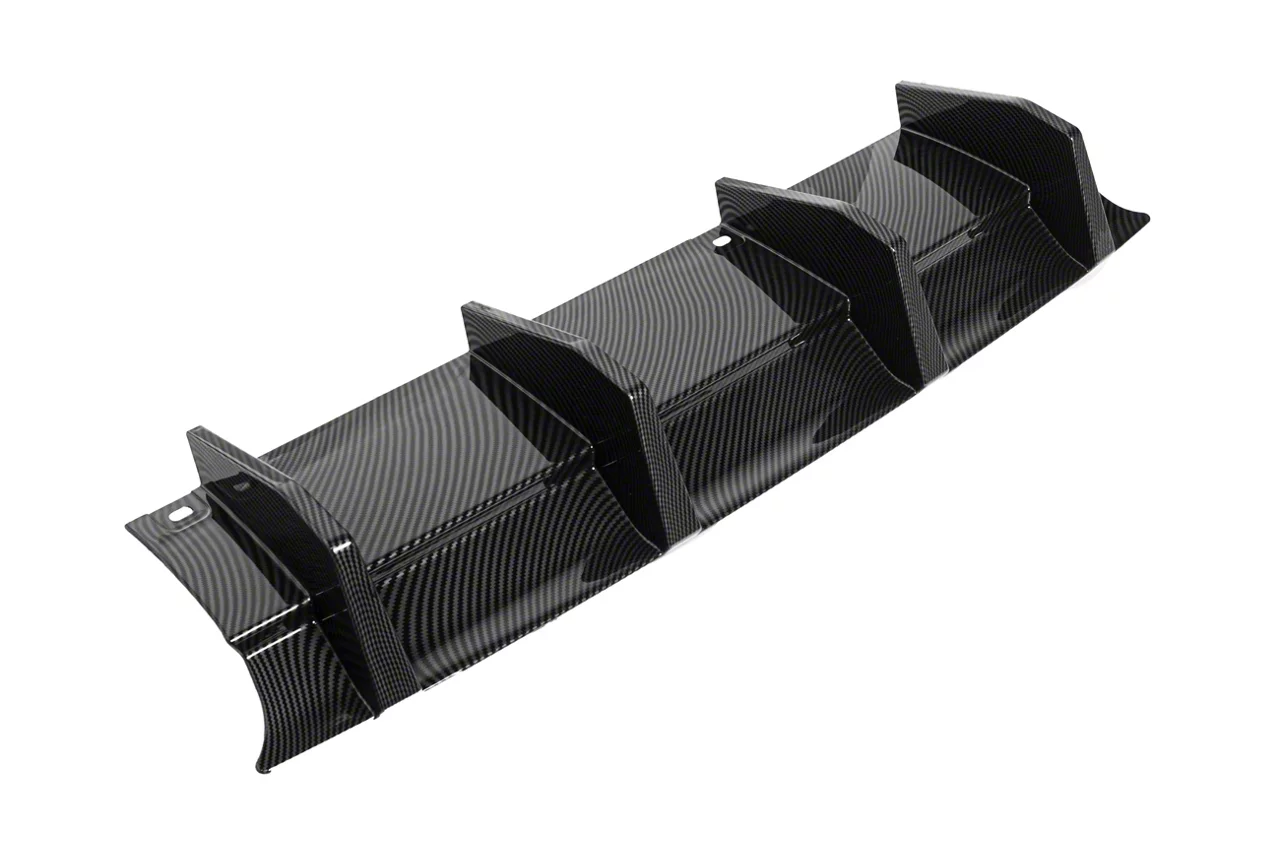 Challenger SRT Style Add-On Diffuser; Hydro-Dipped Carbon Fiber (15-23 ...