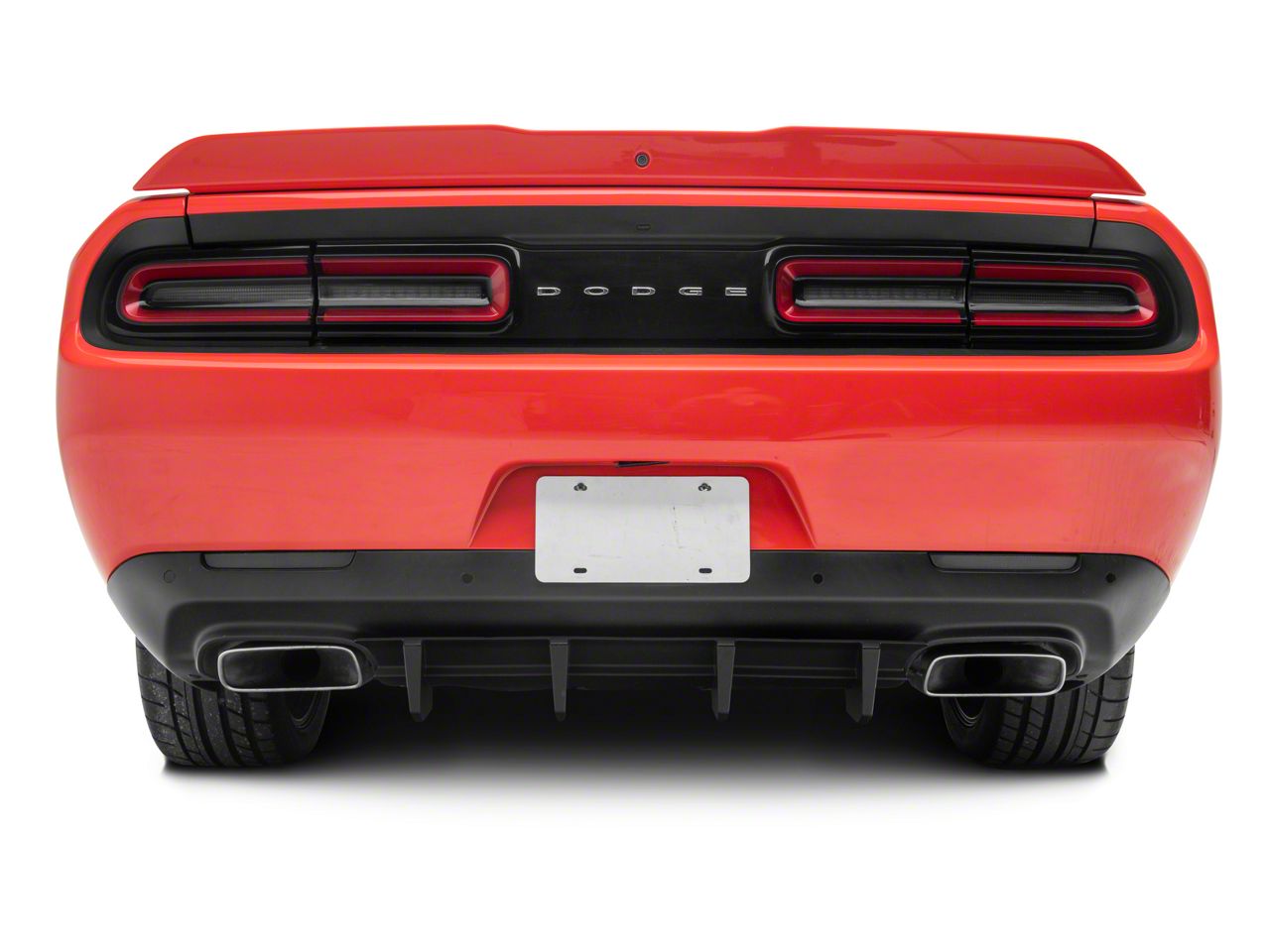 Challenger SRT Style Add-On Rear Diffuser; Matte Black (15-23 ...