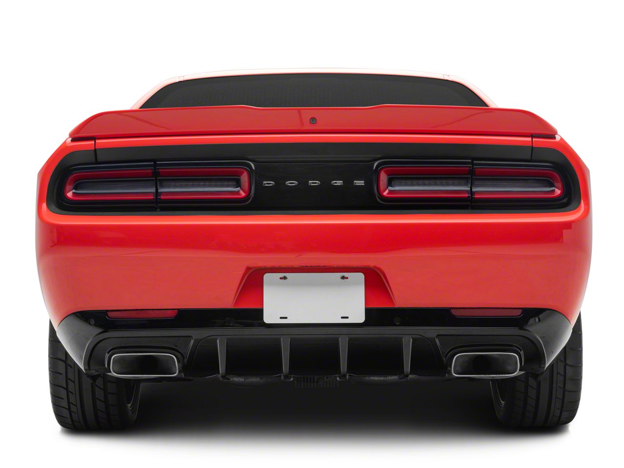 Challenger SRT Track Package Rear Diffuser; Gloss Black (15-23 ...
