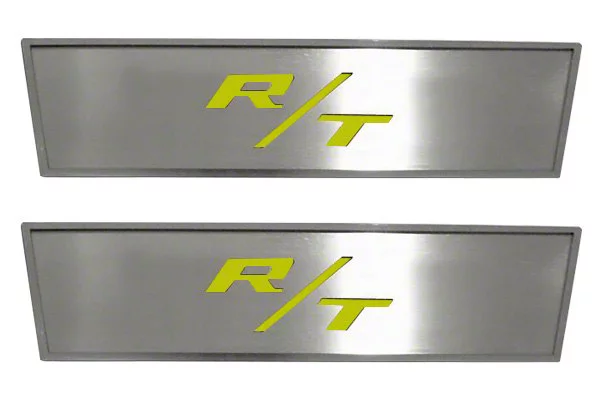 Challenger Stainless Door Badge Plate with R/T Logo; Solid Synergy ...