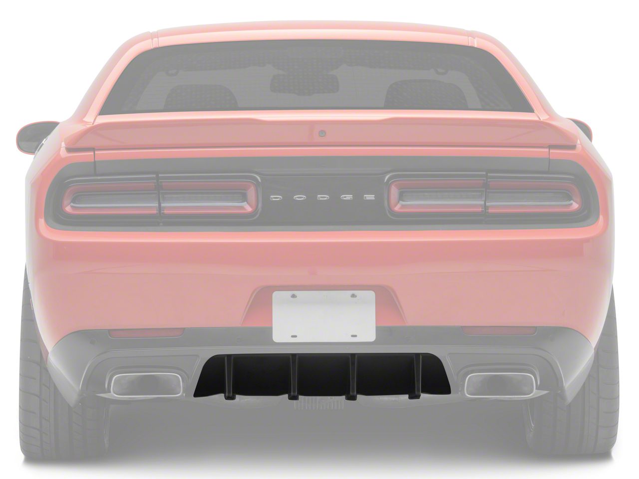 Challenger Stealth Diffuser; Black (15-23 Challenger w/ Unthreaded Rear ...