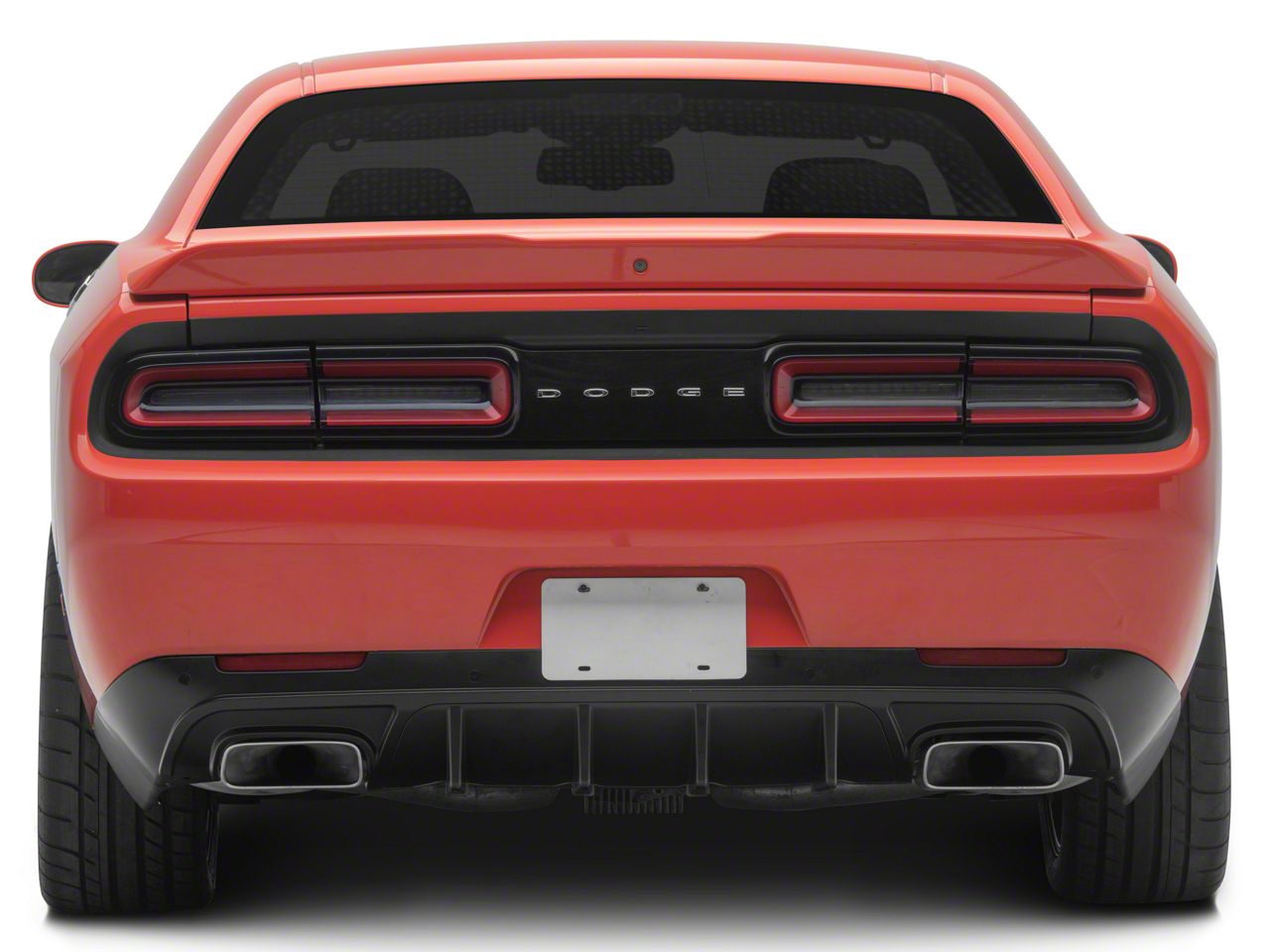 Challenger Stealth Diffuser; Black (15-23 Challenger w/ Unthreaded Rear ...