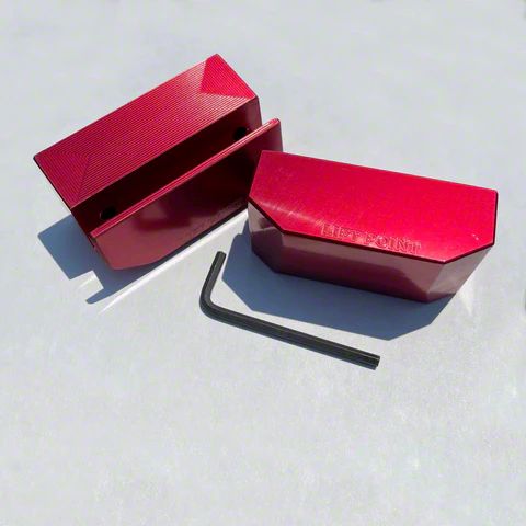 Challenger Stealth Lift Pads; Red (08-23 Challenger) - Free Shipping