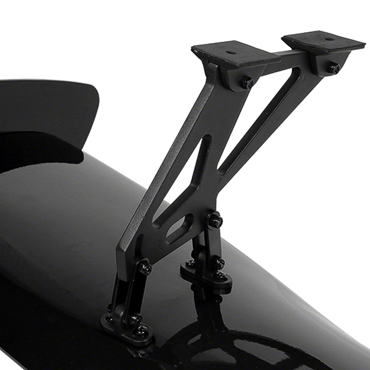 Challenger Type-1 GT Style Universal Wing with Mounts; Gloss Black ...