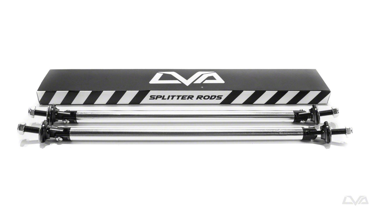 Challenger V.2 Adjustable Splitter Support Rods; Bright Silver ...