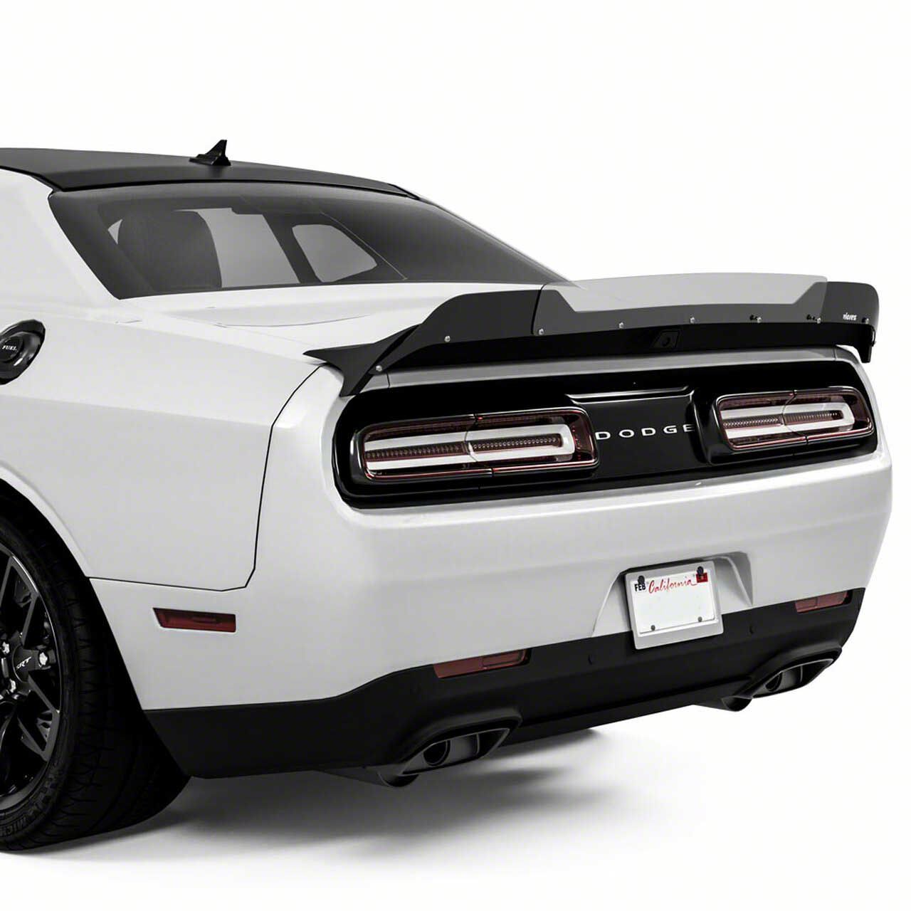 Challenger V3R Wicker Bill Hellcat Redeye Spoiler Add-On; Satin Black ...