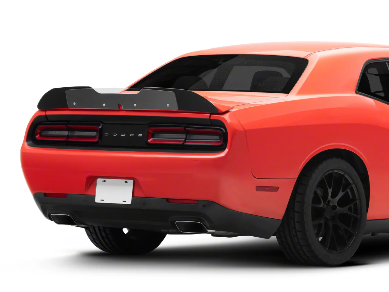 Challenger V3R Wicker Bill Rear Spoiler Add-On; Dry Carbon Fiber (15-23 ...