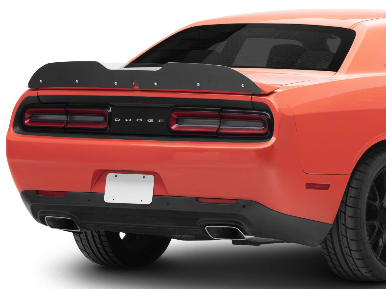 Challenger V3R Wicker Bill Rear Spoiler Add-On; Gloss Black (15-23 ...