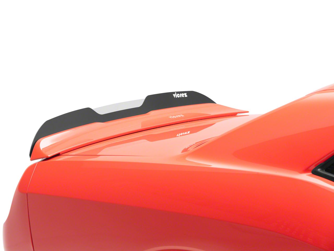 Challenger V3R Wicker Bill Rear Spoiler Add-On; Matte Black (15-23 ...
