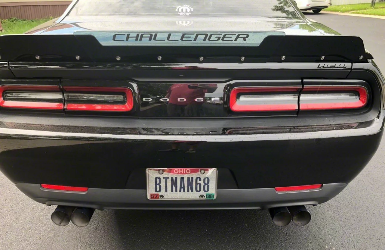 Challenger Venom Series Wickerbill Spoiler with Backup Camera Cutout ...