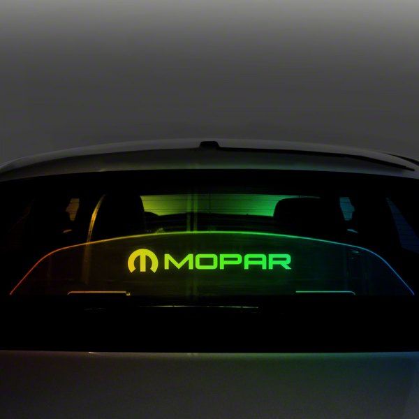 Challenger Wind Deflector with Mopar Logo; Extreme Multi-Color Lighting ...