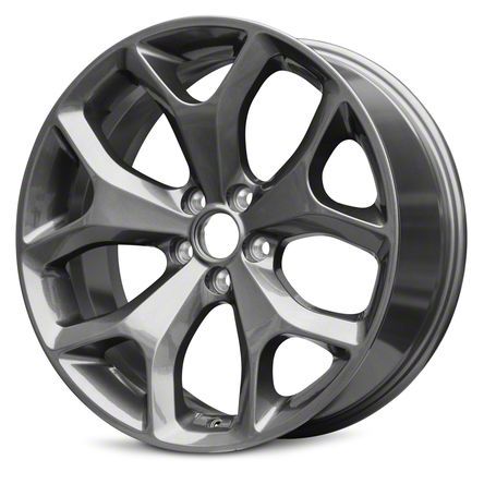 Challenger Y-Spoke Replica Charcoal Metallic Wheel; 20x8; 24mm Offset ...