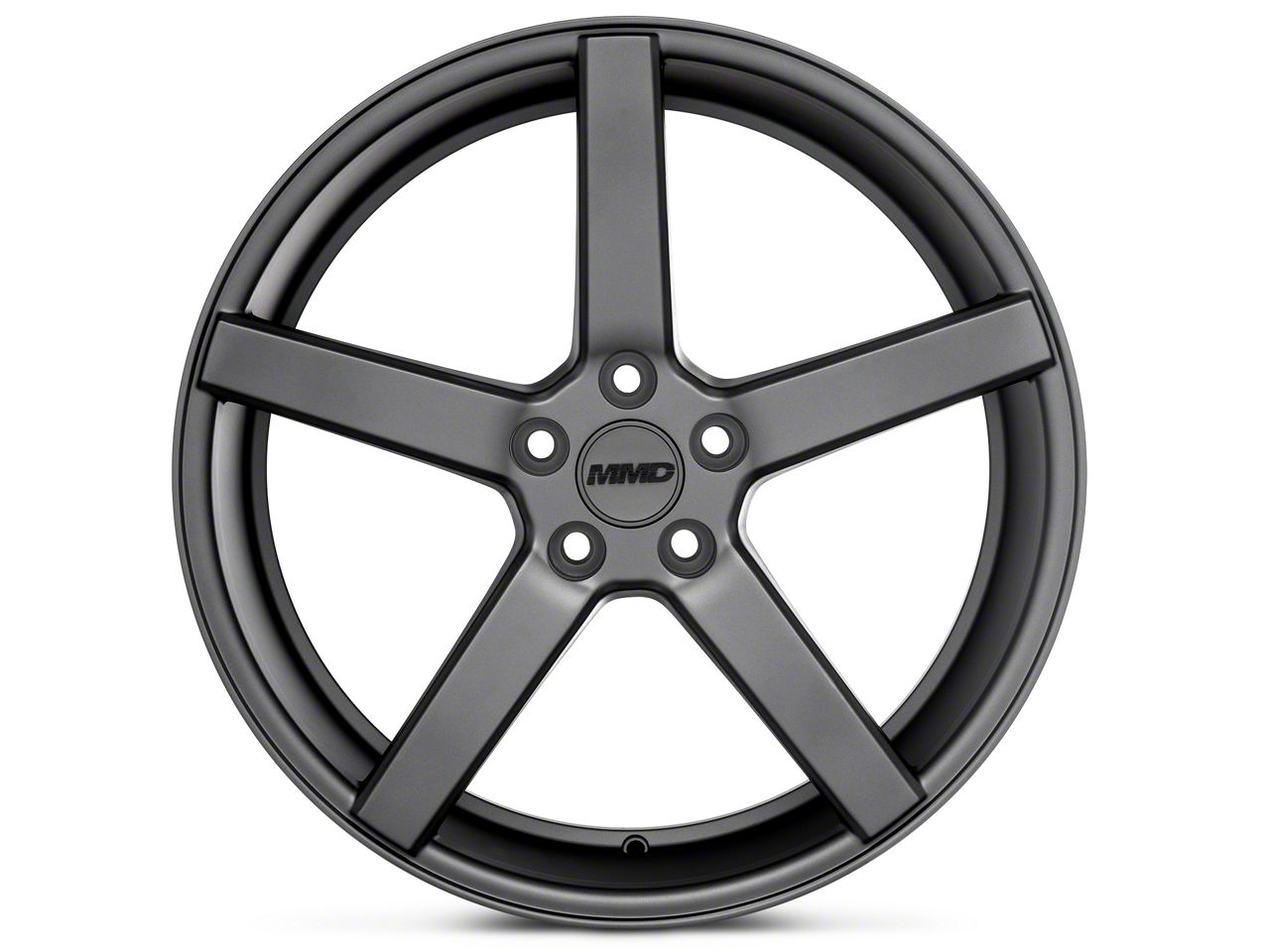 Mustang Staggered MMD 551C Charcoal 4 Wheel Kit; 20x8.5/10 (05-09 ...