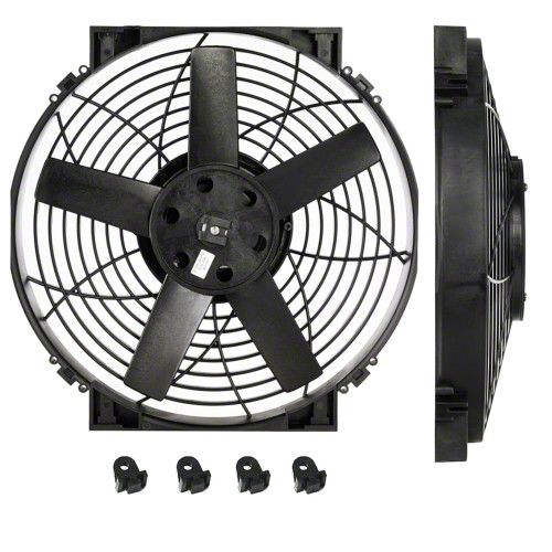 Davies Craig Charger 14-Inch Slimline Thermatic Electric Fan; 12-Volt ...