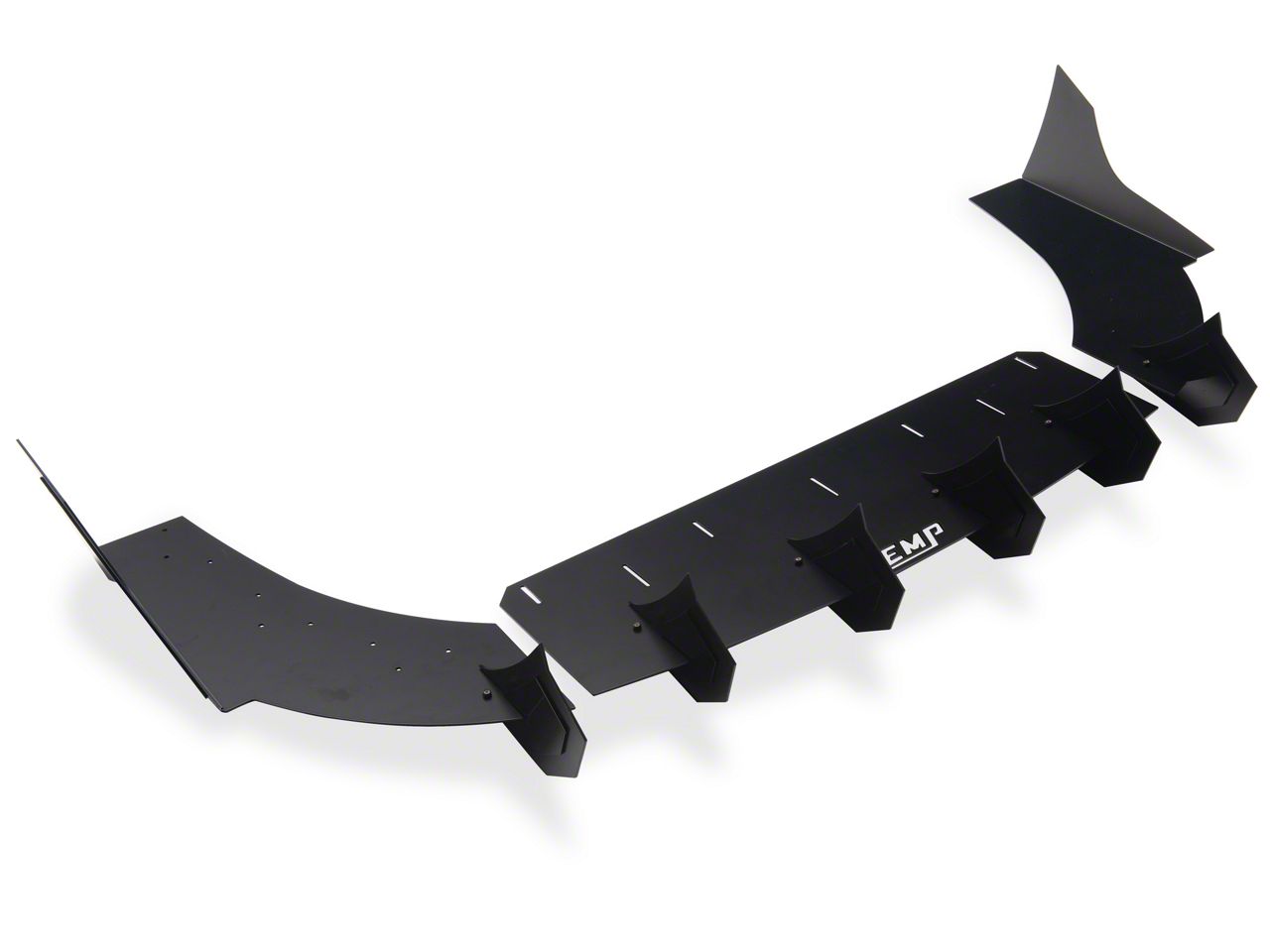 Charger Aluminum Rear Diffuser with Large Wing and Accent Pieces; Matte ...