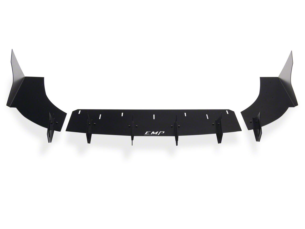 Charger Aluminum Rear Diffuser with Large Wing and Accent Pieces; Matte ...