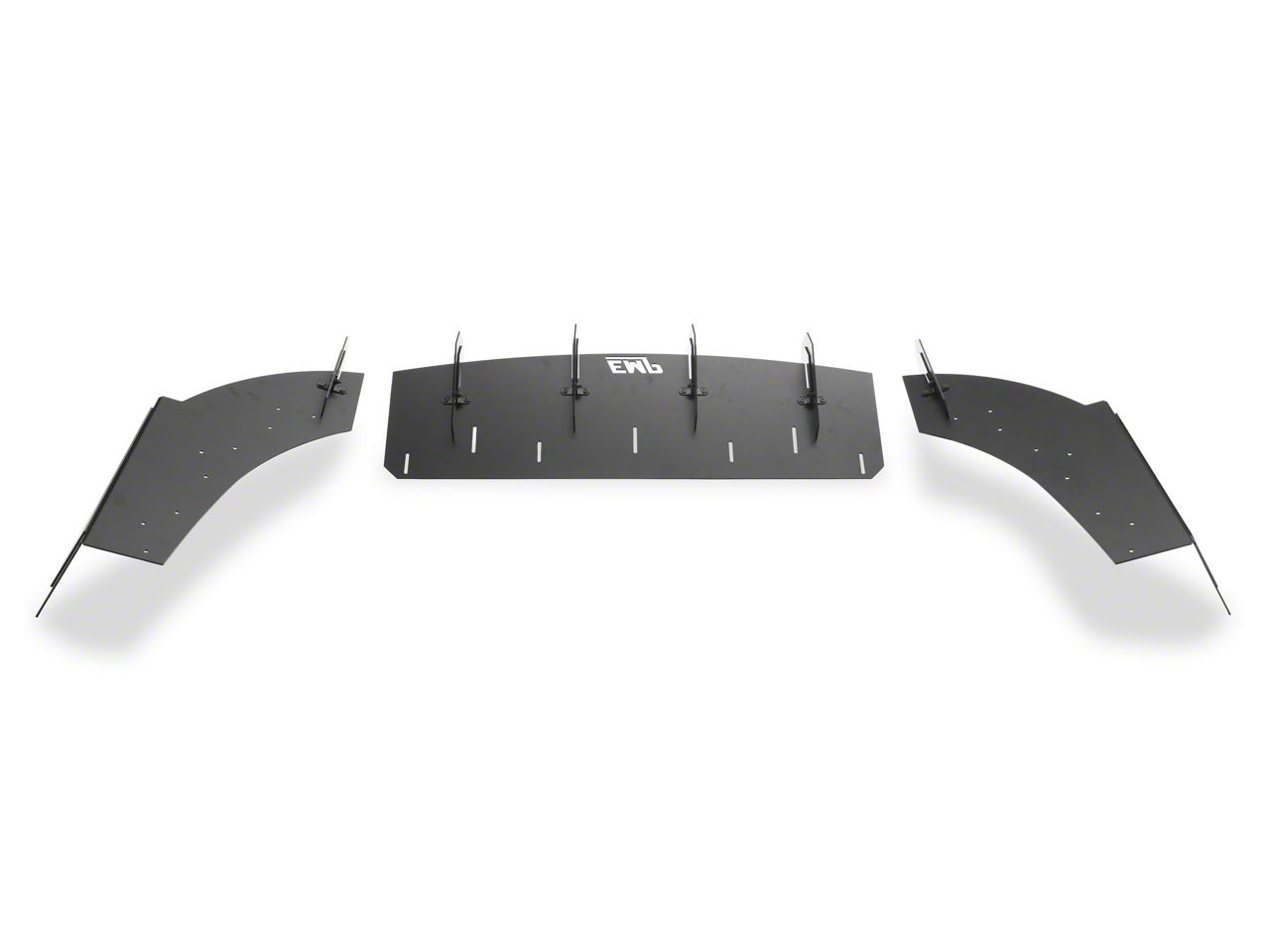 Charger Aluminum Rear Diffuser with Large Wing and Accent Pieces; Matte ...