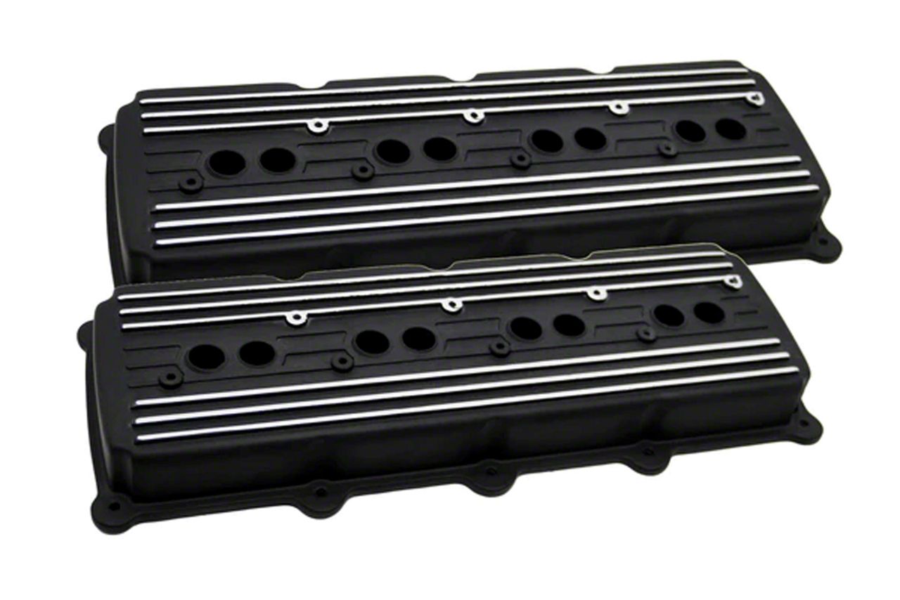 Charger Aluminum Valve Covers; Black (06-19 V8 HEMI Charger, Excluding ...