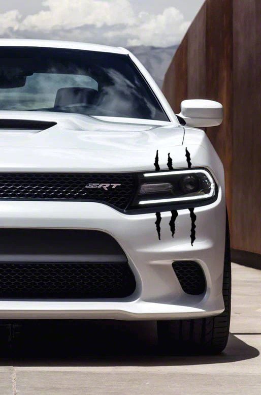 Charger Battle Scars Decals; Vibrant Green (Universal; Some Adaptation ...