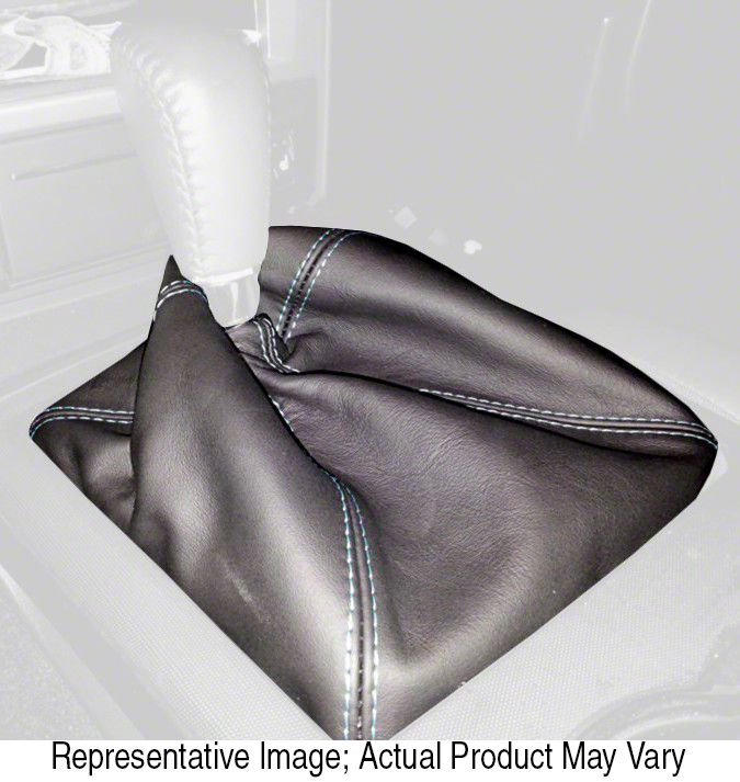 Charger Carbon Fiber Vinyl Automatic Shifter Boot; Red Stitching (06-10 ...