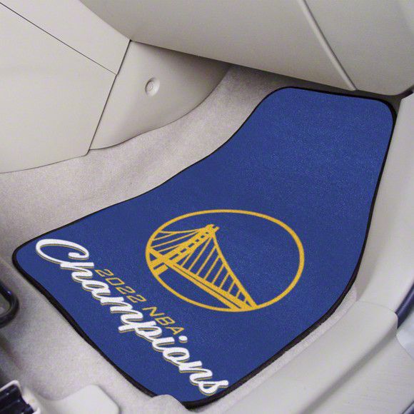 Charger Carpet Front Floor Mats with Golden State Warriors 2022 NBA ...