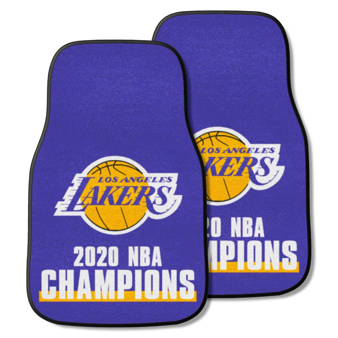 Charger Carpet Front Floor Mats with Los Angeles Lakers 2020 NBA ...