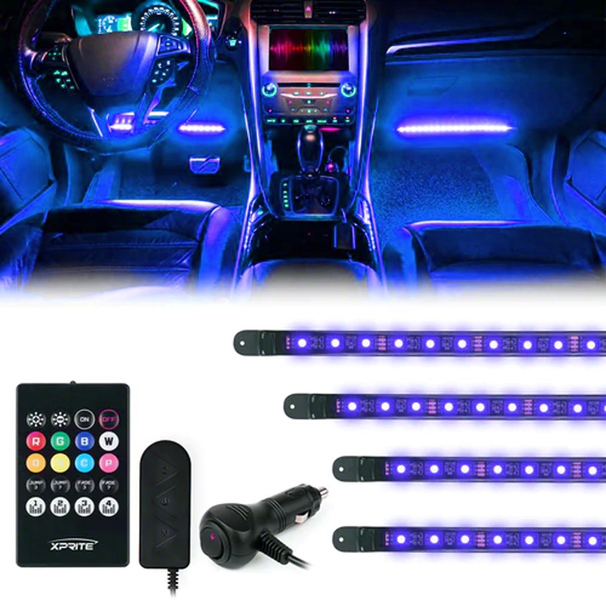 Charger Celestial Series Interior RGB LED Light Set with Remote ...