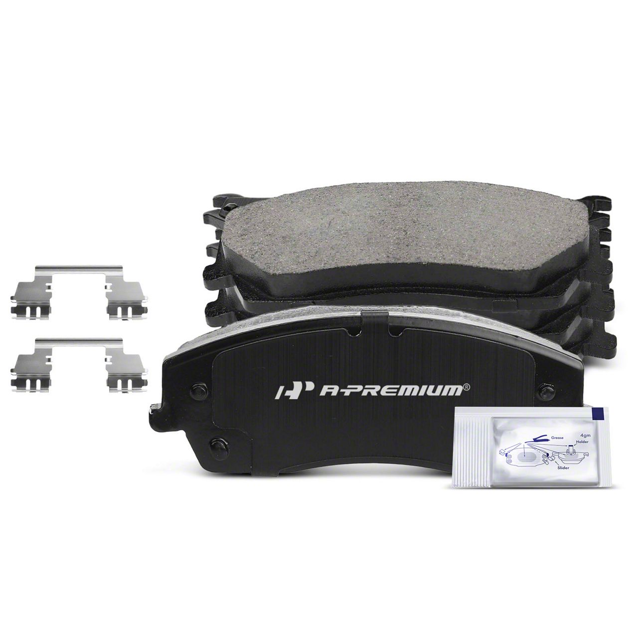Charger Ceramic Brake Pads; Front Pair (06-23 RWD V6 Charger w/ Single ...
