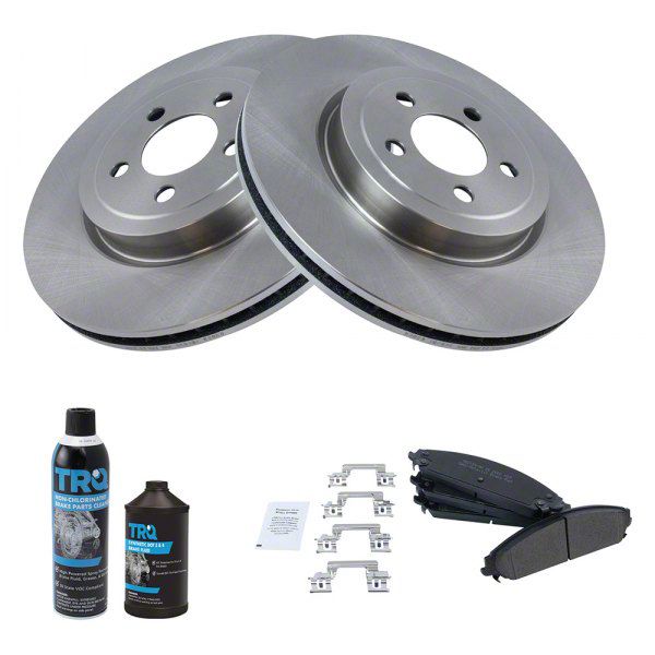 Charger Ceramic Brake Rotor, Pad, Brake Fluid and Cleaner Kit; Front ...