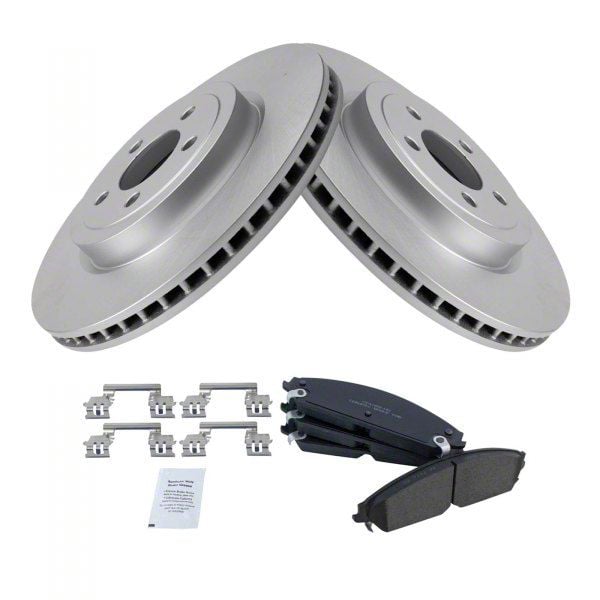 Charger Ceramic Brake Rotor and Pad Kit; Front (06-19 Charger w/ 13.60 ...