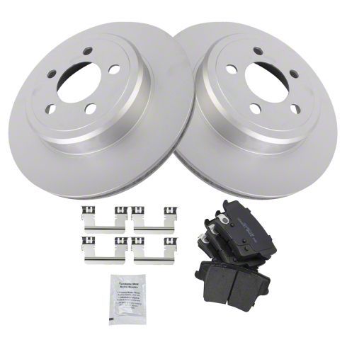 Charger Ceramic Brake Rotor and Pad Kit; Rear (06-18 Charger w/ Vented ...