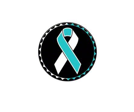 Charger Cervical Cancer Ribbon Rated Badge (Universal; Some Adaptation ...